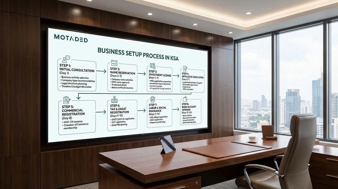 Steps for Business Setup in KSA